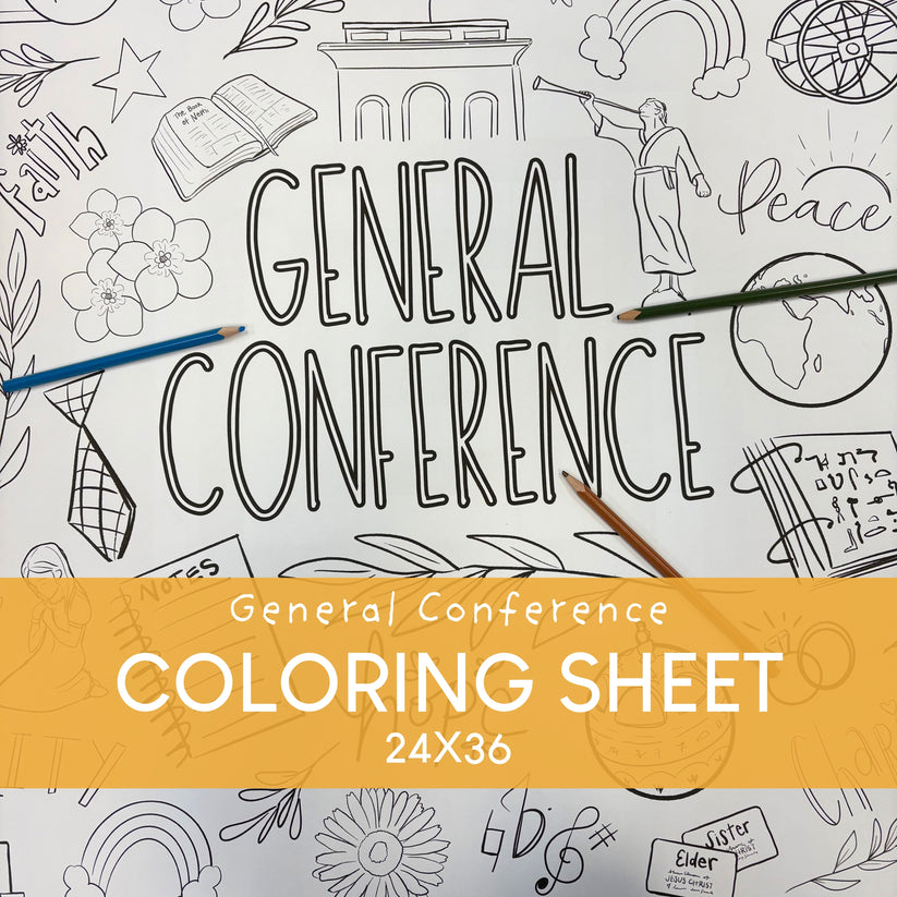 General Conference Coloring Page 24x36 Inches – Printology