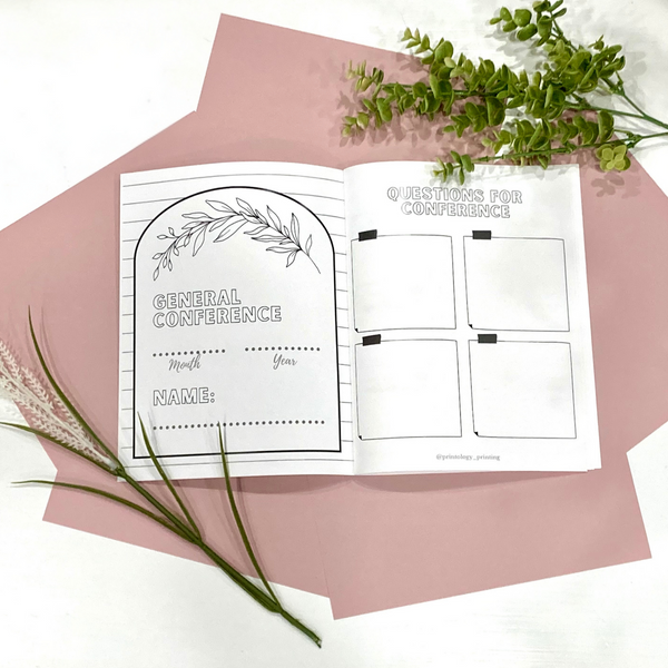 Free General Conference Notebook Printable for LDS General Conference ...